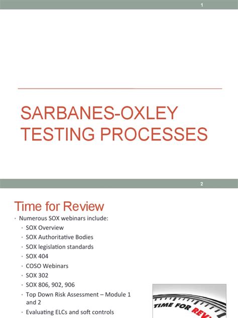 Sox Testing Compressed Pdf Sarbanes Oxley Act Risk