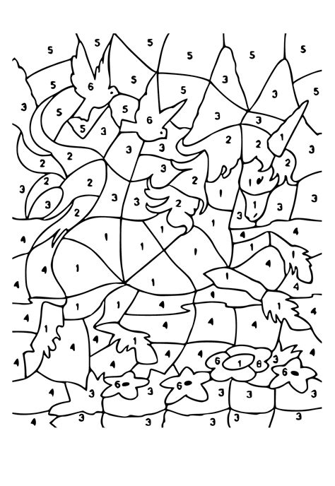 숫자로 색칠하기 인쇄 가능 고급