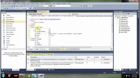 Passing Values From Html Page To Aspx Page Aspnet Tutorial Youtube
