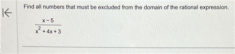 solved find all numbers that must be excluded from the