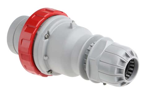 218 6336 Scame Scame Ip67 Red Cable Mount 3p E Industrial Power Plug Rated At 63a 415 V