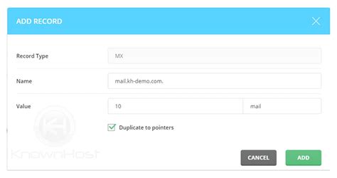 How To Change MX Records In DirectAdmin KnownHost