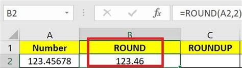 Round Off Formula In Excel Round Functions