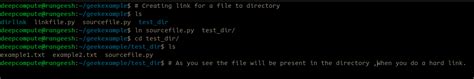 Ln Command In Linux With Examples Geeksforgeeks