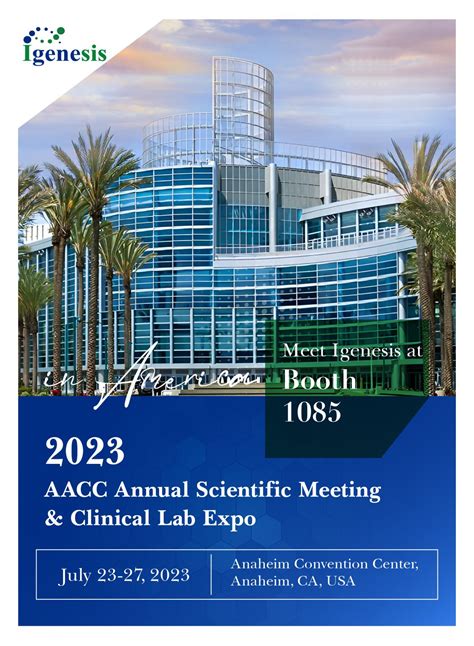 Igenesis Shanghai Co Ltd On Linkedin Aacc Igenesis Poct