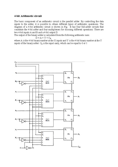 4 Bit Arithmetic Circuit 4 Bit Arithmetic Circuit The Basic Component