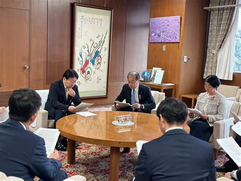令和6年度予算要望書提出 中野区公明党議員団