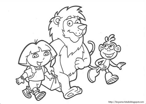 Dora The Explorer Coloring Pages Cartoon Comics