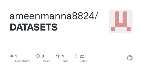 GitHub Ameenmanna DATASETS