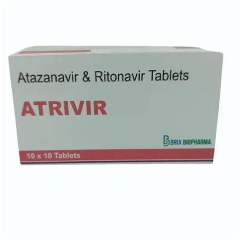 100mg Atazanavir Ritonavir Tablets At ₹ 150 Stripe Atazanavir And Ritonavir Tablets In Kalyan