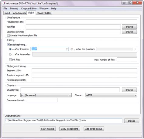Subtitle Editor Mkv Tools Extract Merge Mkvtoolnix