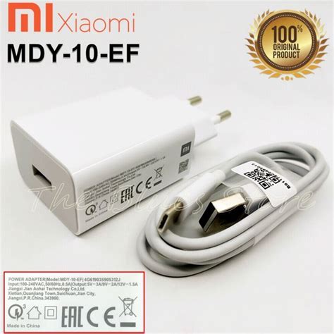 Jual Tc Xiaomi Mi Ii Travel Charger Xiaomi Mdy Ef Fast Charger Watt Usb Cable Type C