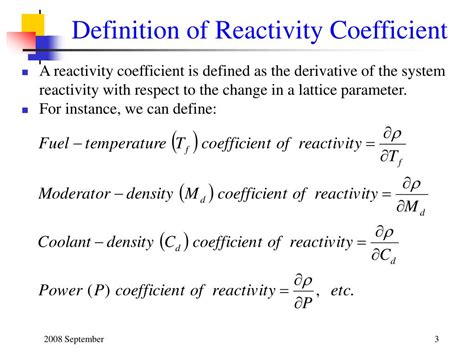 Ppt Reactivity Coefficients Powerpoint Presentation Free Download Id 404039
