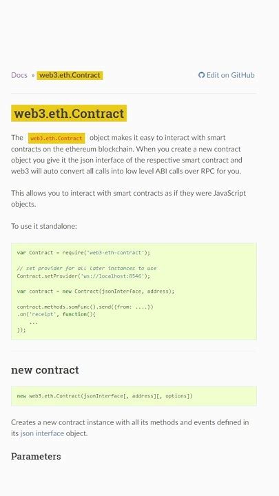 Javascript Library Web3ethcontract In 60 Seconds Coding Ethereum
