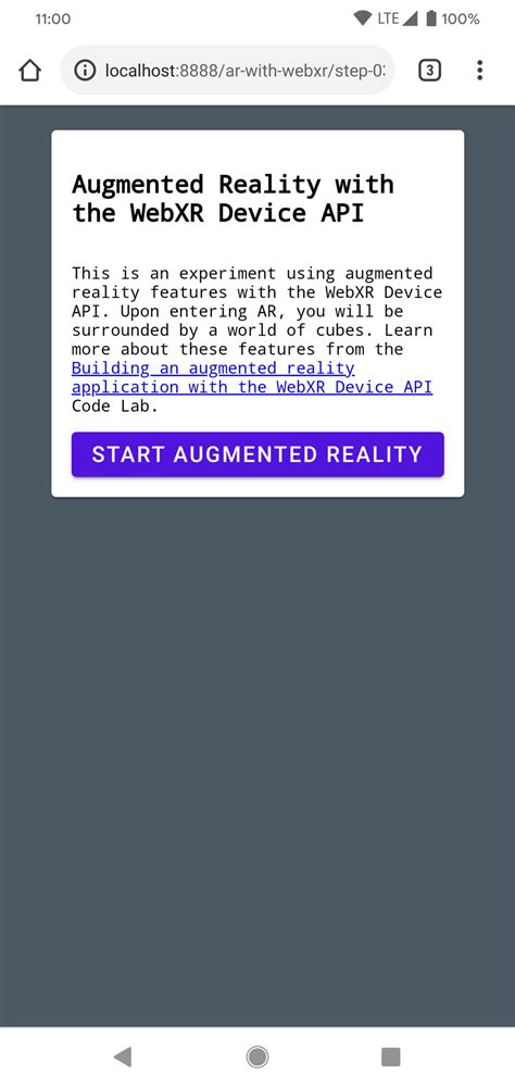 Build An Augmented Reality Ar App Using The Webxr Device Api Google Codelabs