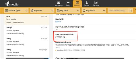 The Reports Raw Content Has The Label In The Wrong Place · Issue 7657