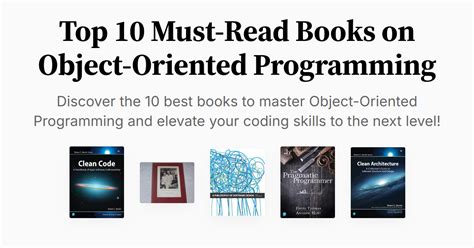 Top 10 Must Read Books On Object Oriented Programming Summary And Audio