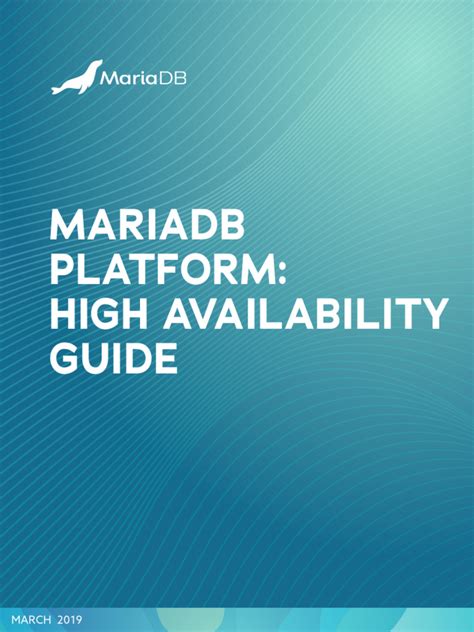 mariadb platform high availability guide whitepaper 1001 download free pdf replication
