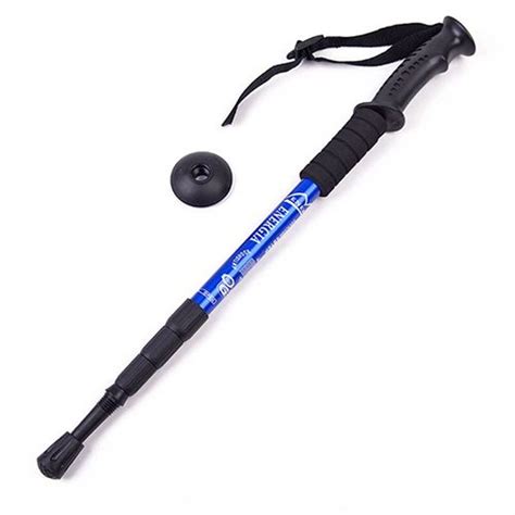 Baston De Trekking Camping Deporte Caminata Viaje Azul Generico