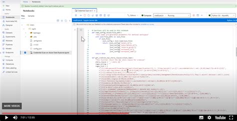 Trying To Setup Credential Scan On Azure Log Analytics In Azure Ml Workspace Microsoft Qanda