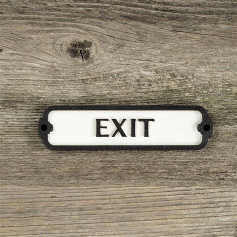 Exit Sign Etsy UK