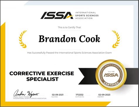 I Am Now A Certified Corrective Exercise Specialist Awakened Warriors