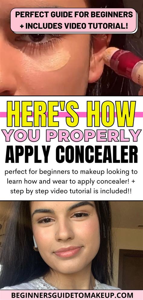 Here Is How To Properly Apply Concealer For Beginners How To Apply Concealer Concealer How