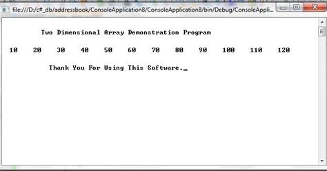 Free Programming Source Codes And Computer Programming Tutorials Two Dimensional Arrays In C