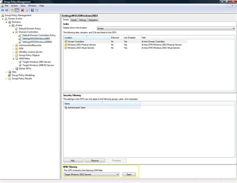 Using Wmi Filters To Apply Group Policy To A Target Operating System