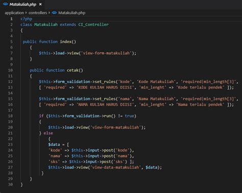 Codeigniter Form Validasi My Blog