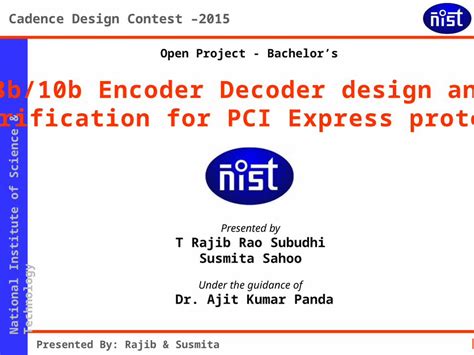 Pptx 8b10b Encoder Decoder Design And Verification For Pci Express