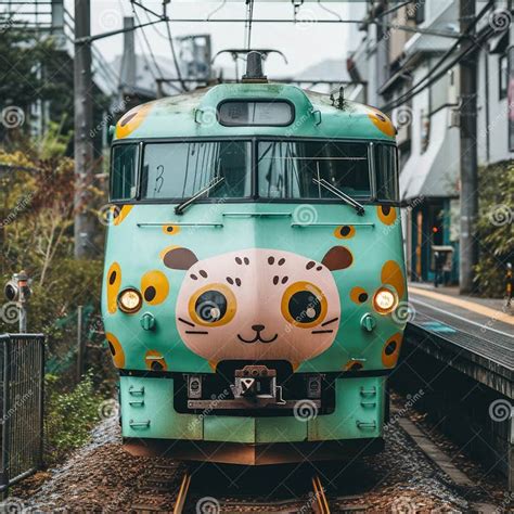 High Speed Trains And Conventional Trains With Cute Front Carriages And