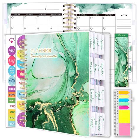Arundhati Large Pvc Undated Daily Planner 9 8x8 5 18 Months Daily