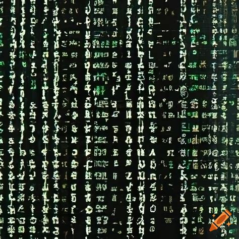matrix code background on craiyon
