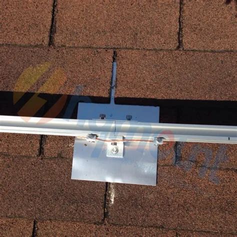 Asphalt Shingle Tile Roof Solar Panel Mounting System Flashing Plate