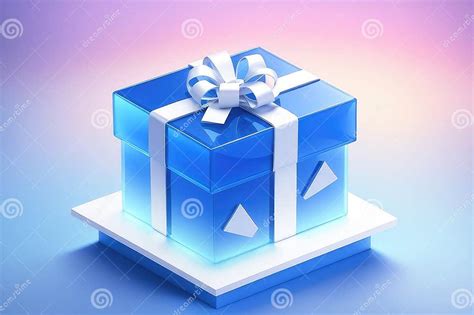 An Acrylic T Box On A Gradient Background Vertical Composition Stock Illustration
