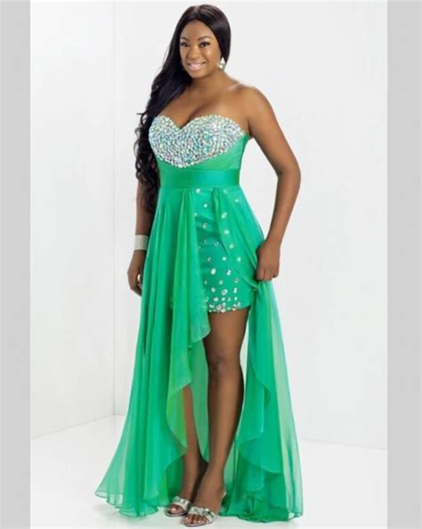 Short Front Long Back High Low 2 Two Piece Plus Size Prom Dresses