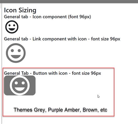 Icon Sizing Angular Radzen