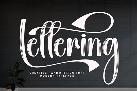 Lettering Font By Andikastudio · Creative Fabrica