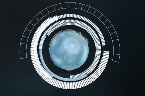 Hud 요소와 3d 렌더링 데이터 및 지구 그래픽 0명에 대한 스톡 사진 및 기타 이미지 0명 3차원 형태 5g Istock