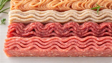 Plant Based Meat Alternatives Creating Different Layers Of Food