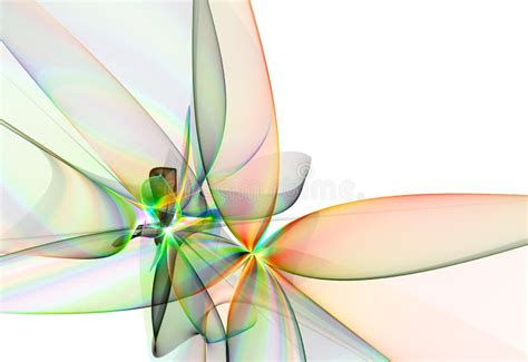 Fractal Flower Computer Generated Image For Elegant Background Or High Tech Design Stock