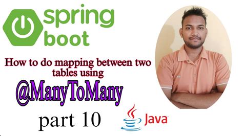 spring boot framework tutorial 10 manytomany mapping between two
