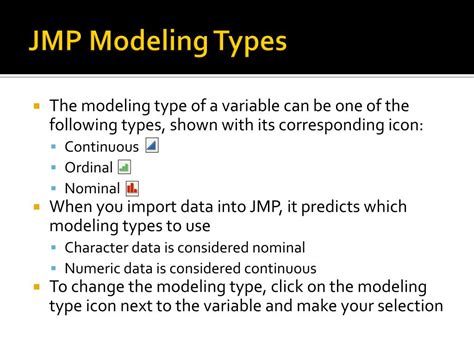 Ppt Introduction To Using Jmp® Powerpoint Presentation Free Download