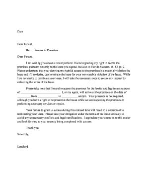 Letter To Tenants Regarding Security Fill Online Printable Fillable