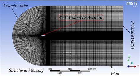 Generated C Mesh In The Computational Domain Download Scientific Diagram