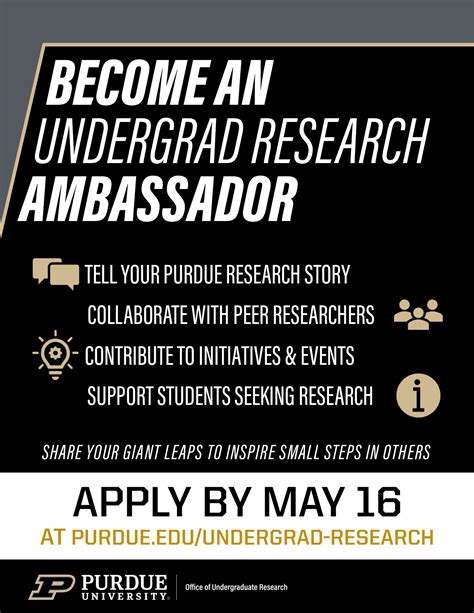 Apply To Be An Ambassador Office Of Undergraduate Research Purdue