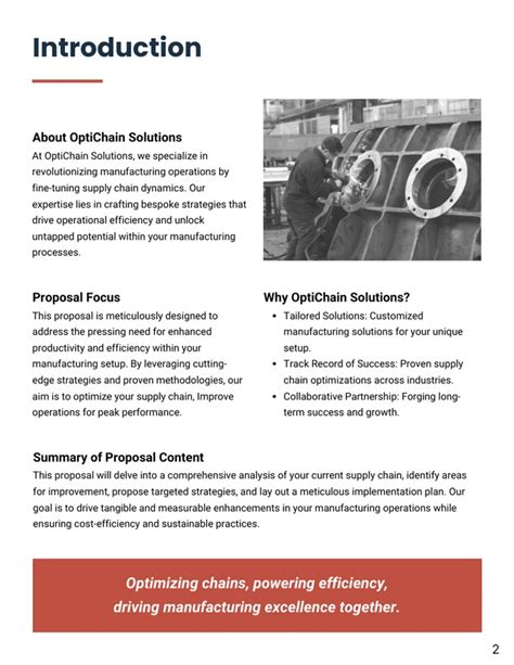 Supply Chain Optimization Proposal Template Venngage