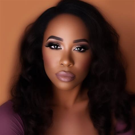 Premium Photo Balck Woman Model With Curly Hair In Erotic Outfit