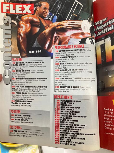 Flex Magazine Sept 2002 Kevin Levrone Poster